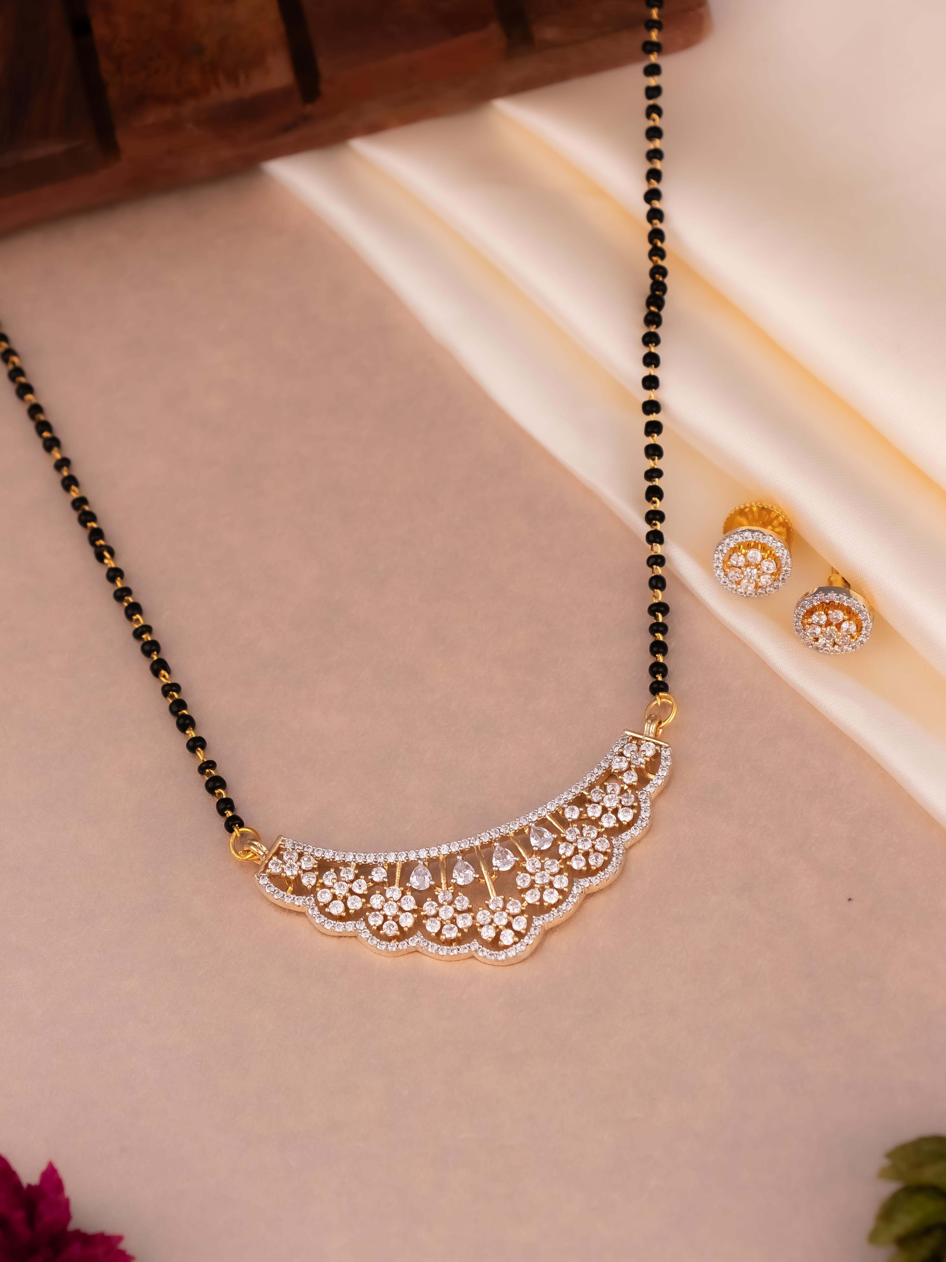 Jesse Black Diamond Mangalsutra |Imperial Tara